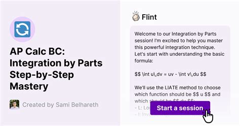 AP Calc BC Integration By Parts Step By Step Mastery Flint