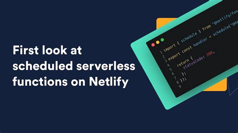 First Look At Scheduled Serverless Functions Cron Jobs On Netlify
