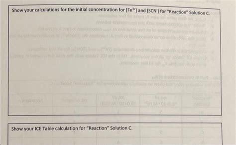 Solved Procedure Part B Determination Of Keq 1 Using The