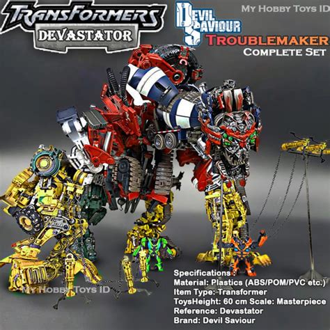 Jual Robot Transformers Devastator Devil Saviour Troublemaker Size