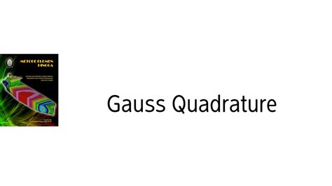 Gauss Quadrature Youtube