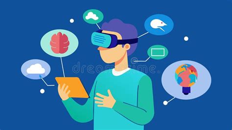 A Person Using A Virtual Reality Headset To Explore The Brain And Learn About Its Different