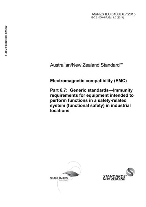 As Nzs Iec 61000 6 7 2015 Unbound Pdf Engineering And Industrial Standards