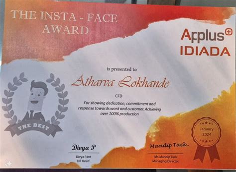 Atharva Lokhande On Linkedin Sandeepmungala Instafaceaward