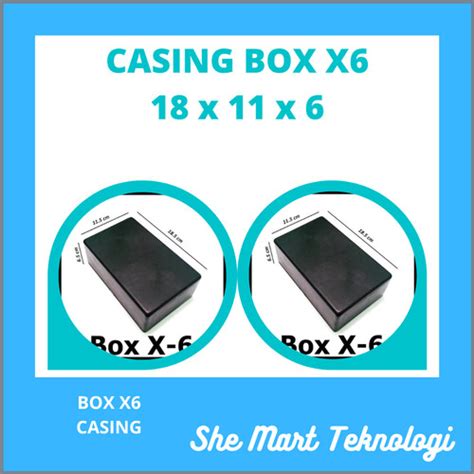 Jual Kotak Plastik Elektronik X6 Casing Arduino Box Hitam X6 Kota