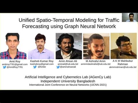 R Unified Spatio Temporal Modeling For Traffic Forecasting Using