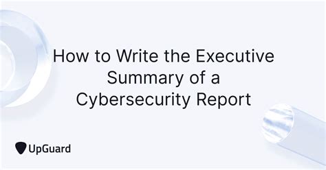 Cyber Security Executive Report Template