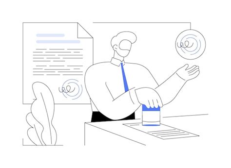 공증인 공공 서비스 추상 개념 벡터 일러스트 레이 션 프리미엄 벡터