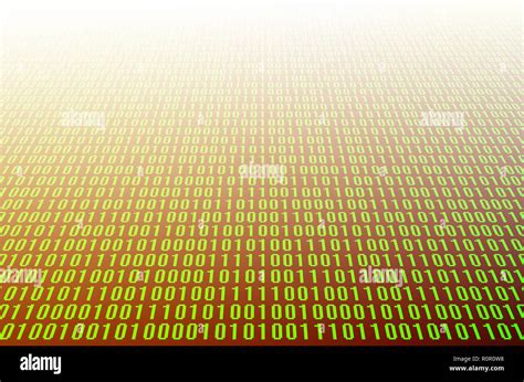 An Image Of A Binary Code Made Up Of A Set Of Green Digits On A Black Background Toned Stock