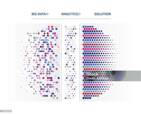 Big Data Visualization Abstract Geometric Background With Letter Code