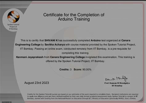 Shivani K On Linkedin Successfully Completed Arduino Test By Spoken