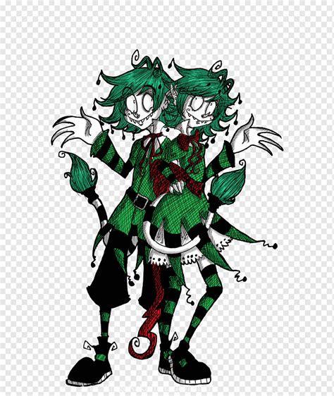 꽃 식물 의상 디자인 그린 만화 장난 전설적인 생물 다른 사람 만화 Png Pngwing