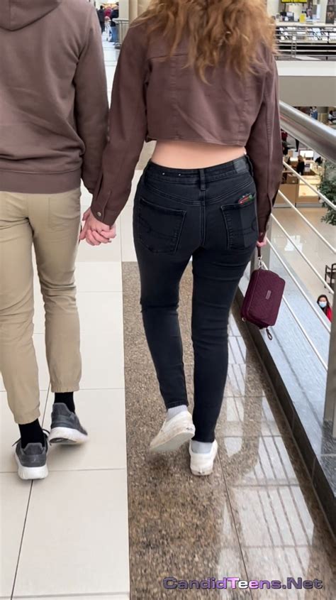 Tight Jeans Candid Ass Couple Girl Busted Candid Teens