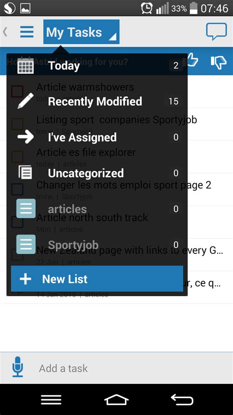 Astrid Tasks An Excellent Tasks Manager App For Android World Tour Outdoor Experience