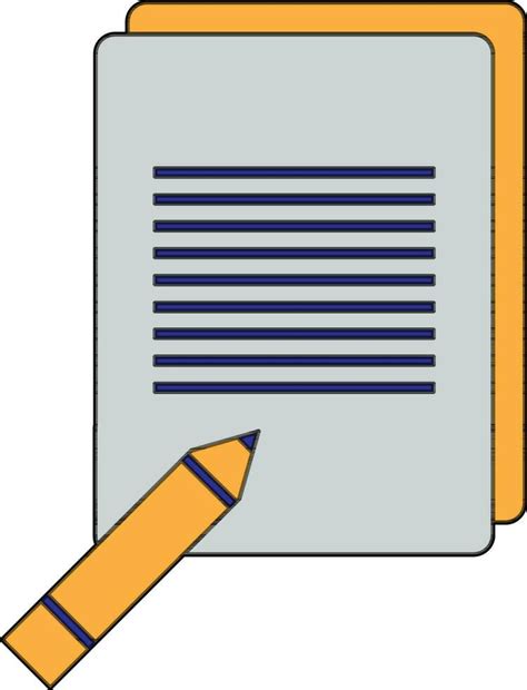 Notebook Icon With Pencil In Color And Stroke For Writing 24833851 Vector Art At Vecteezy