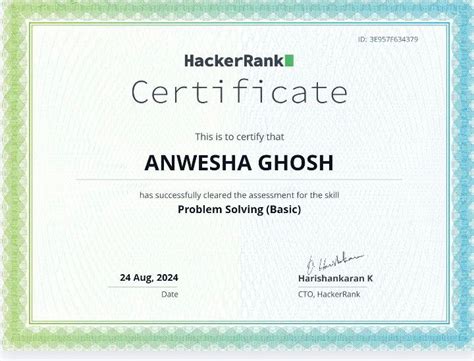 Anwesha Ghosh On Linkedin Java Dsa Hackerrank Coding
