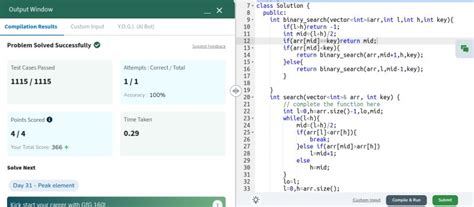 Yerra Akash On Linkedin Codingjourney Geeksforgeeks Day30 Rotatedarraysearch Binarysearch