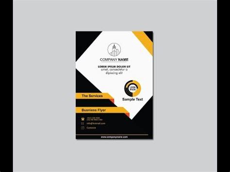 CorelDRAW X7 Tutorial BUSINESS FLYER DESIGN IDEAS 1 With Wajid Corel