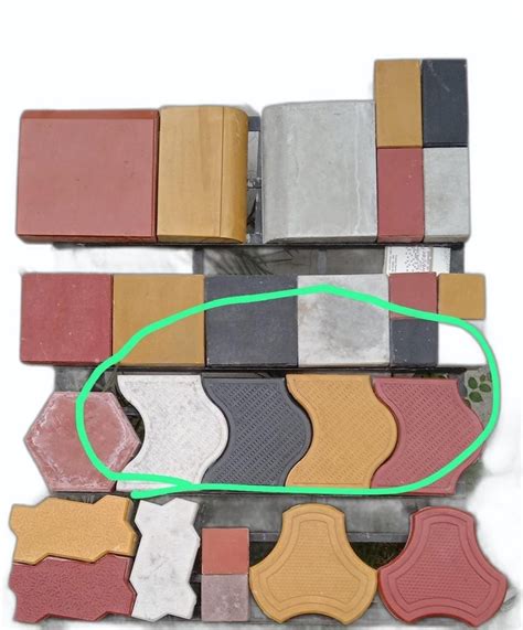 Concrete Rectangular Interlocking Paver Blocks For Flooring Thickness