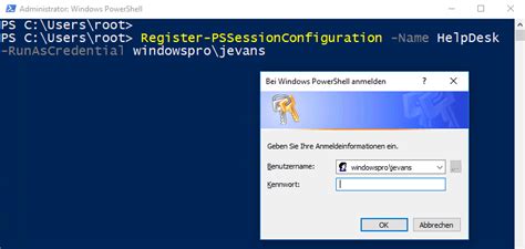 Jea Session Configuration Remote Sitzungen In Powershell Für Standardbenutzer Erlauben