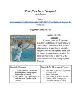 Pythagorean Theorem What S Your Angle Pythagoras By JACOB INGRAM