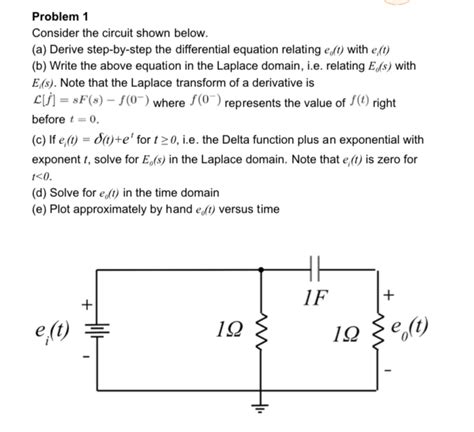 Solved Problem Consider The Circuit Shown Below A Chegg