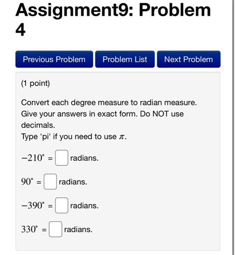 Solved Assignment9 Problem 4 Previous Problem Problem List