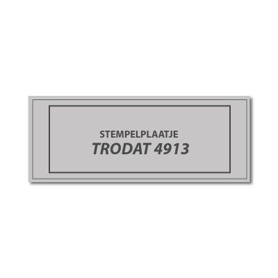 Stempelplaat Trodat Printy 4913 - Stempelplaatje Trodat 4913