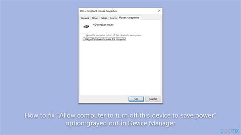 Fix Allow Computer To Turn Off This Device To Save Power Option Grayed Out In Device Manager