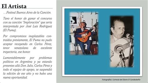Don Julio Centeno Breve Biografía Youtube