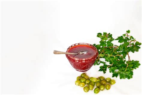 구 즈 베리 나무 차 숟가락으로 잼 및 최대 모의 오른쪽 녹색 잎나뭇가지 0명에 대한 스톡 사진 및 기타 이미지 0명 개체 그룹 관목 Istock