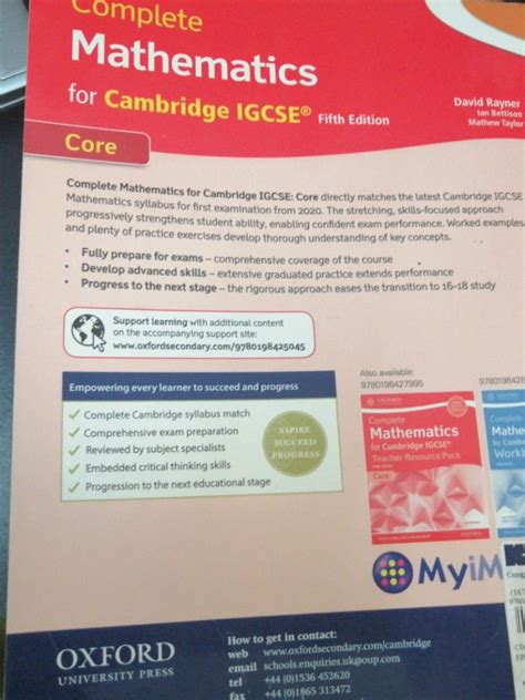 Mathematics Cambridge IGCSE Core Hobbies Toys Books Magazines Textbooks On Carousell