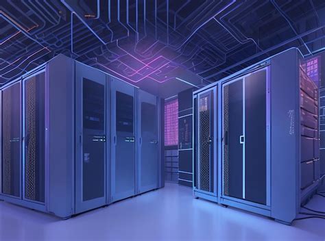 Premium Ai Image Dark Data Nexus Connection Network In Servers Data
