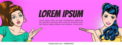 Pin Up Wow 2 Girls Plus De 29 Illustrations Et Dessins De Stock