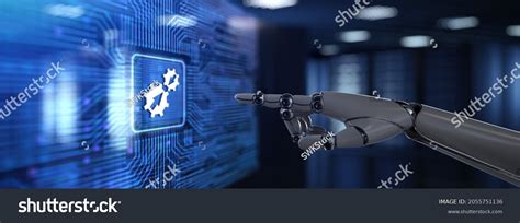 Integration Data System Technology Concept Robotic Stock Illustration 2055751136 Shutterstock