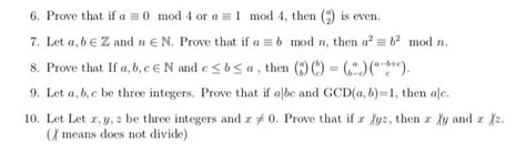 Solved Prove That If A Mod Or A Mod Then S Is Chegg Com