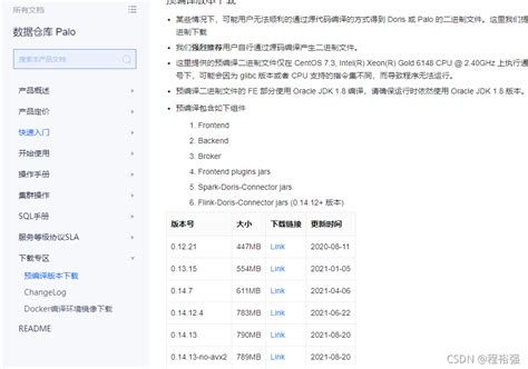 Apache Doris下载安装与启动 Csdn博客
