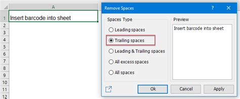 Quickly Remove Spaces Before After Text Or Remove Extra Spaces From Text In Excel