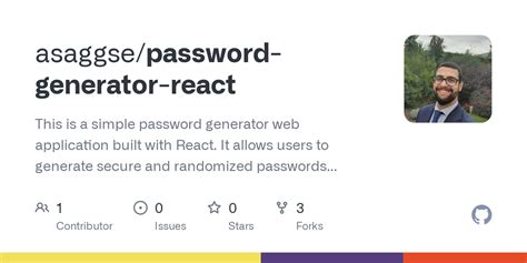 Github Asaggsepassword Generator React This Is A Simple Password Generator Web Application