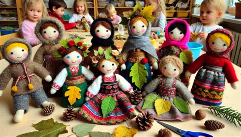 Създаване на кукли от естествени материали Интелигентен проект за СТЕМ обучение в детската