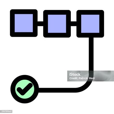 Workflow Symbol Workflow And Project Management Icon Stock Illustration