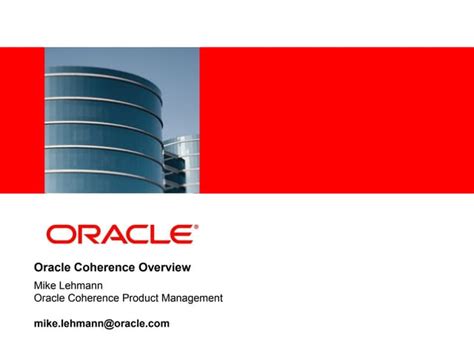Innovations In Grid Computing With Oracle Coherence Ppt Free Download