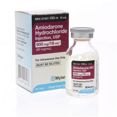 Amiodarone Injection 50mgml Product Image Pharmaserve
