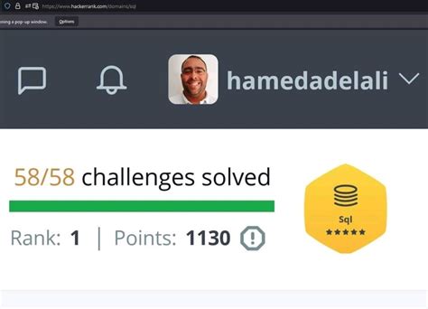 Hamed Adel 📙 On Linkedin Sql Hackerrank