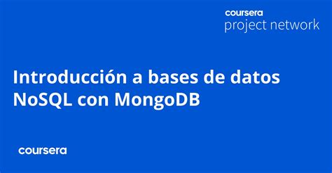 Introducción A Bases De Datos Nosql Con Mongodb Coursya