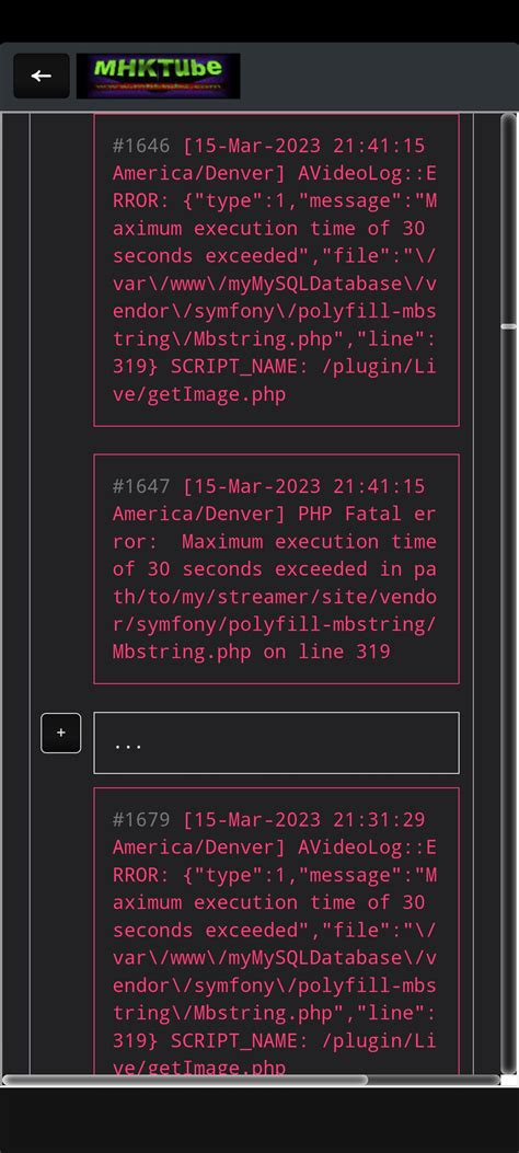 latest errors · issue 7806 · wwbn avideo · github
