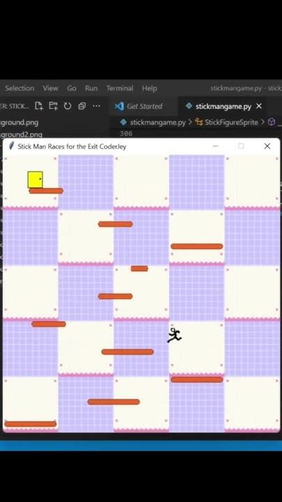 Stickman Game Using Python Shortsvideo Shortsfeed Shorts