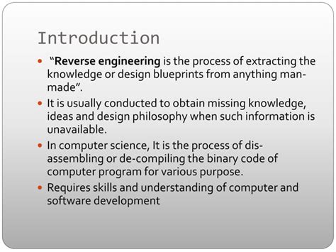 Reverse Code Engineering Ppt