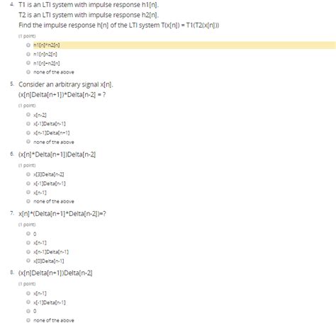 Solved T1 Is An Lti System With Impulse Response H1 N T2