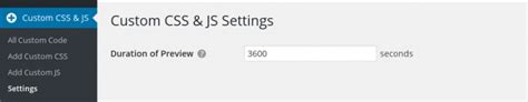 Simple Custom Css And Js Pro Documentation